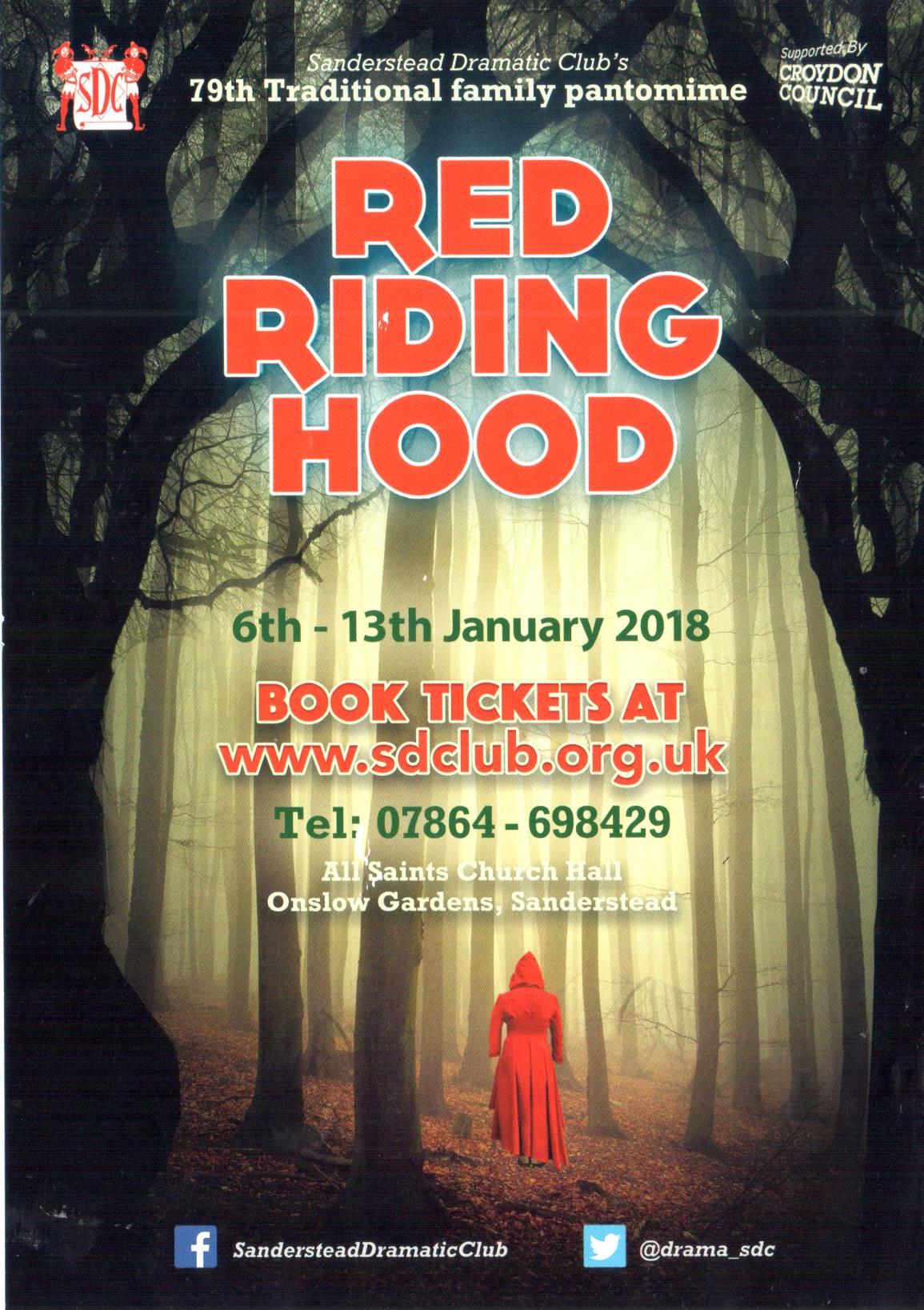 Sanderstead Dramatic Club present Little Red Riding Hood. 6 – 13 ...
