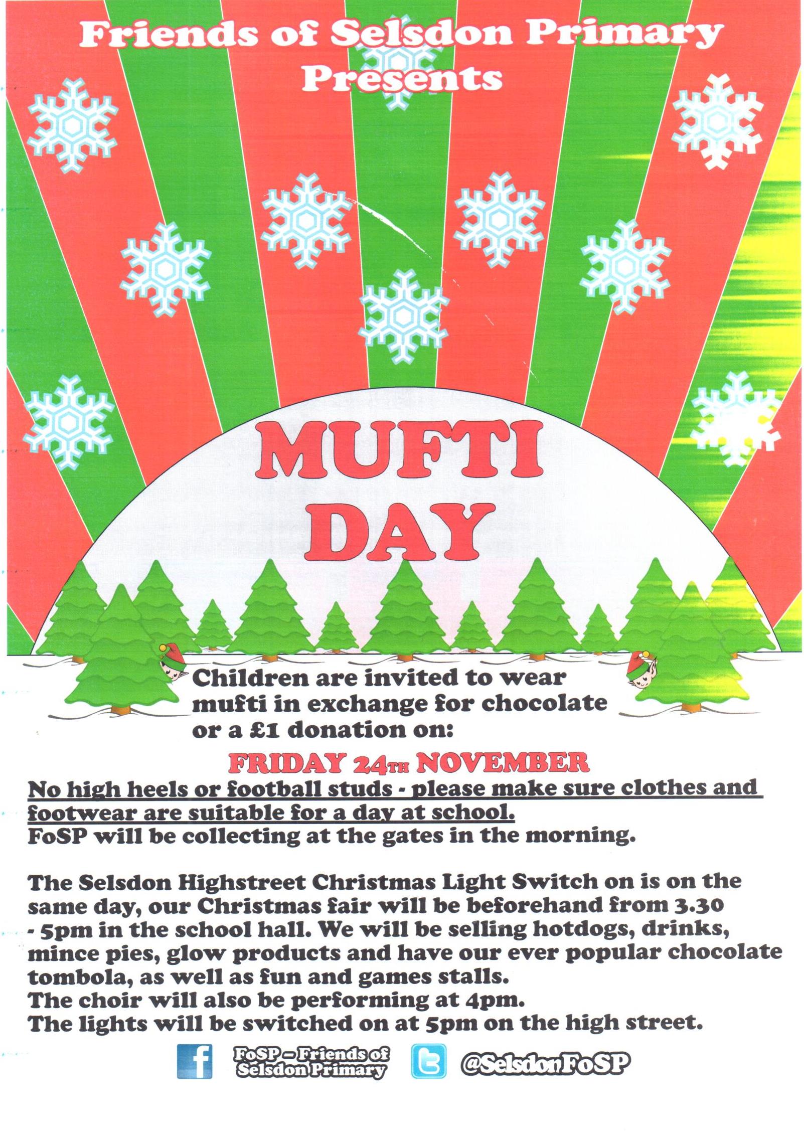 Mufti day – Selsdon Primary School and Nursery